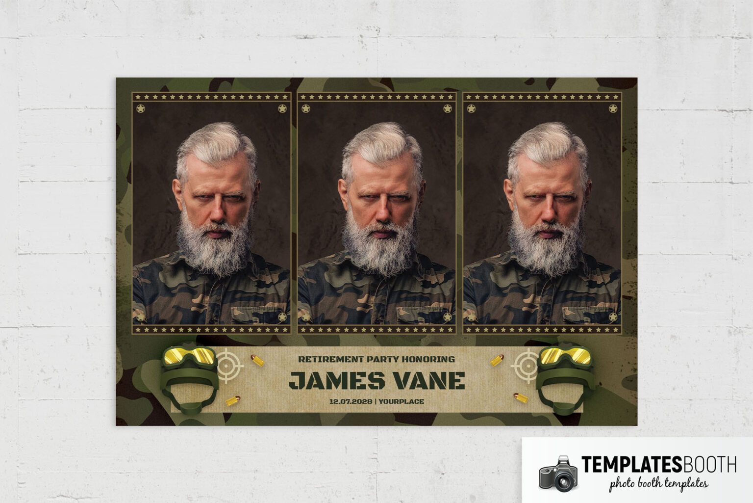 Army Photo Booth Template - TemplatesBooth