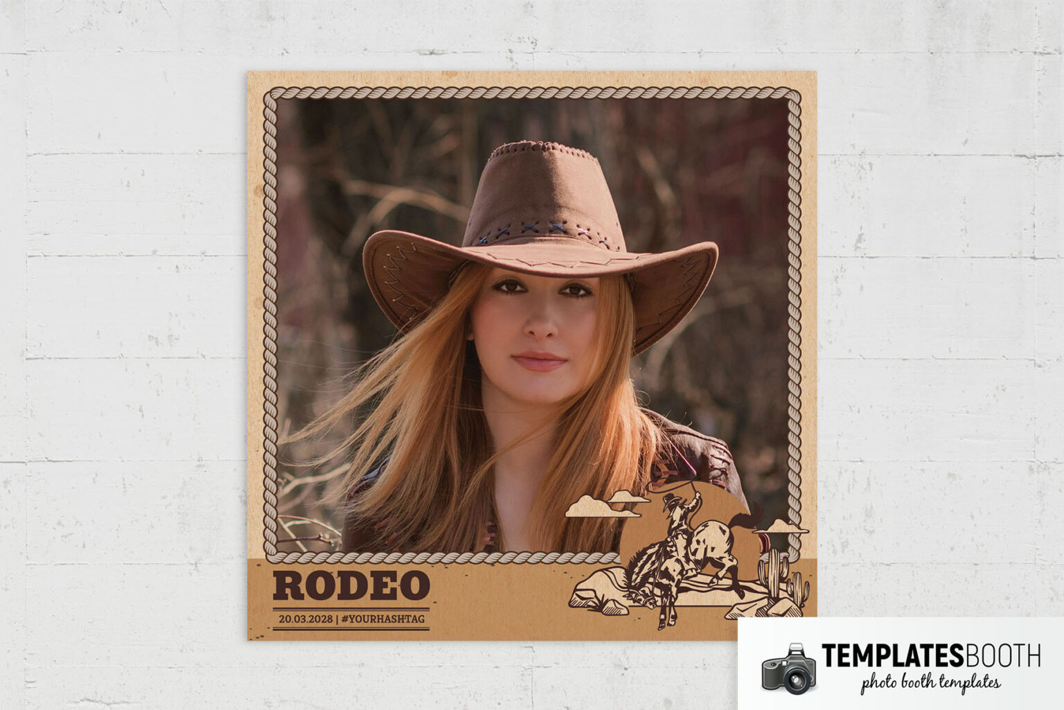 Rodeo Party Photo Booth Template - TemplatesBooth
