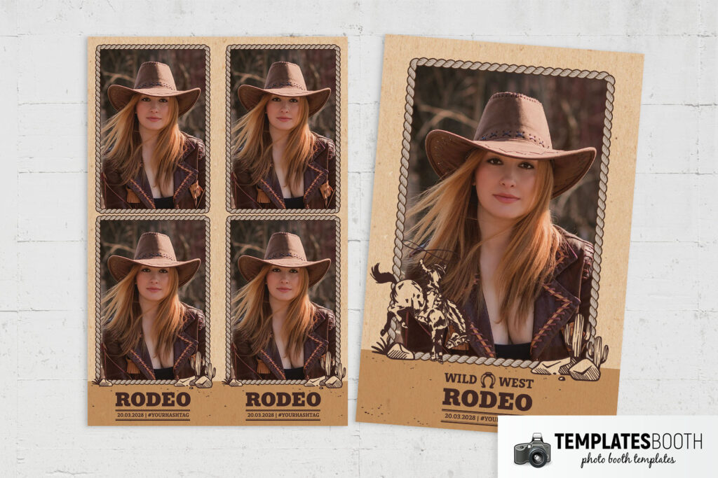 Rodeo Party Photo Booth Template - TemplatesBooth