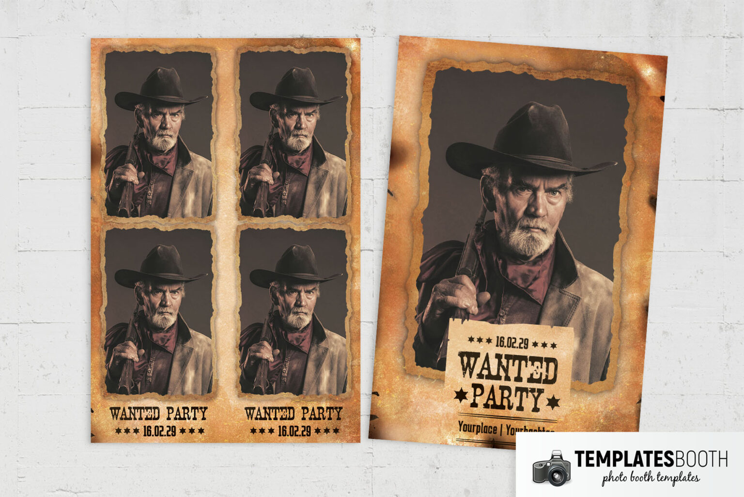 Wanted Poster Photo Booth Template - TemplatesBooth