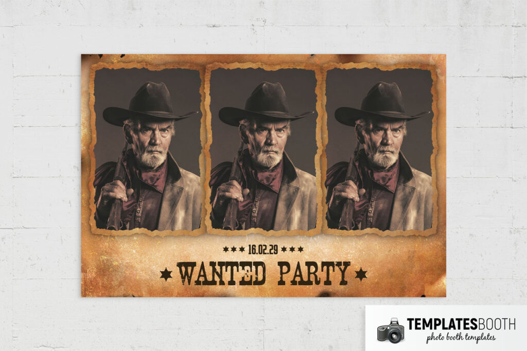 Wanted Poster Photo Booth Template - TemplatesBooth