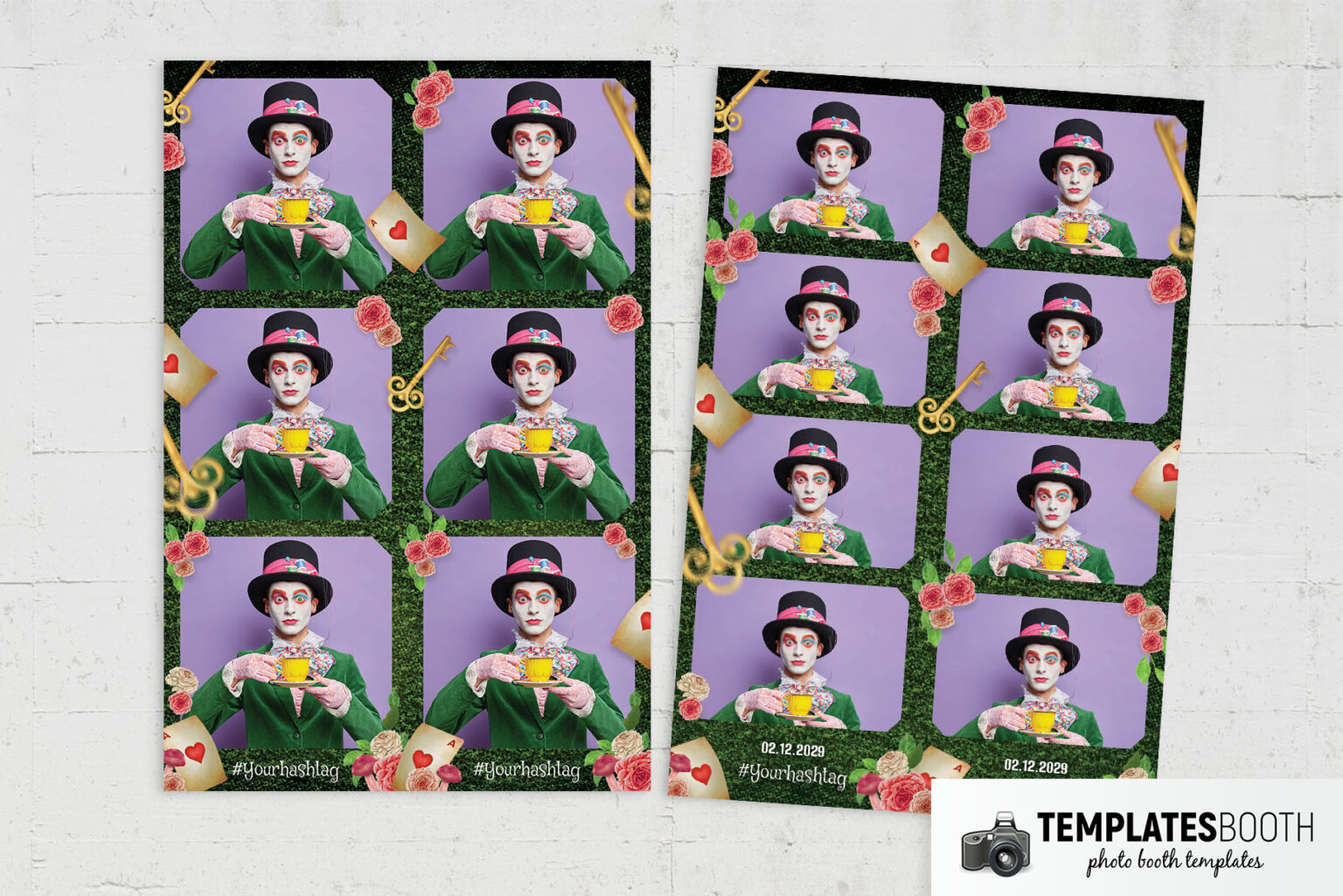 Wonderland Party Photo Booth Template - TemplatesBooth