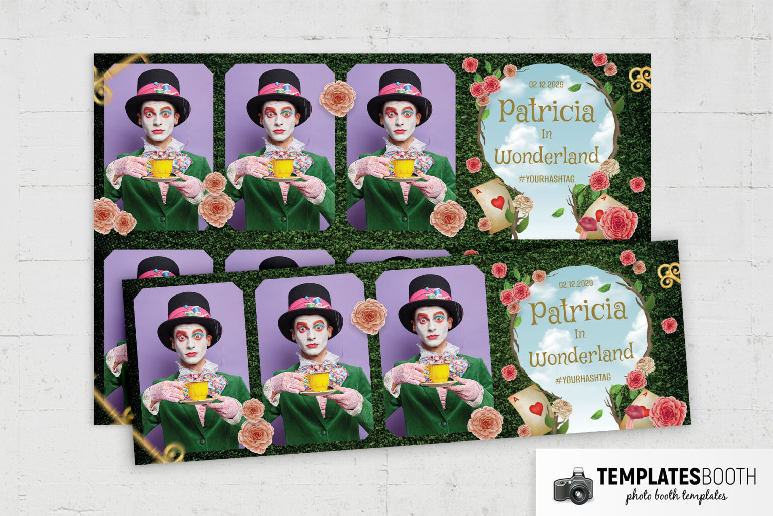 Wonderland Party Photo Booth Template - TemplatesBooth