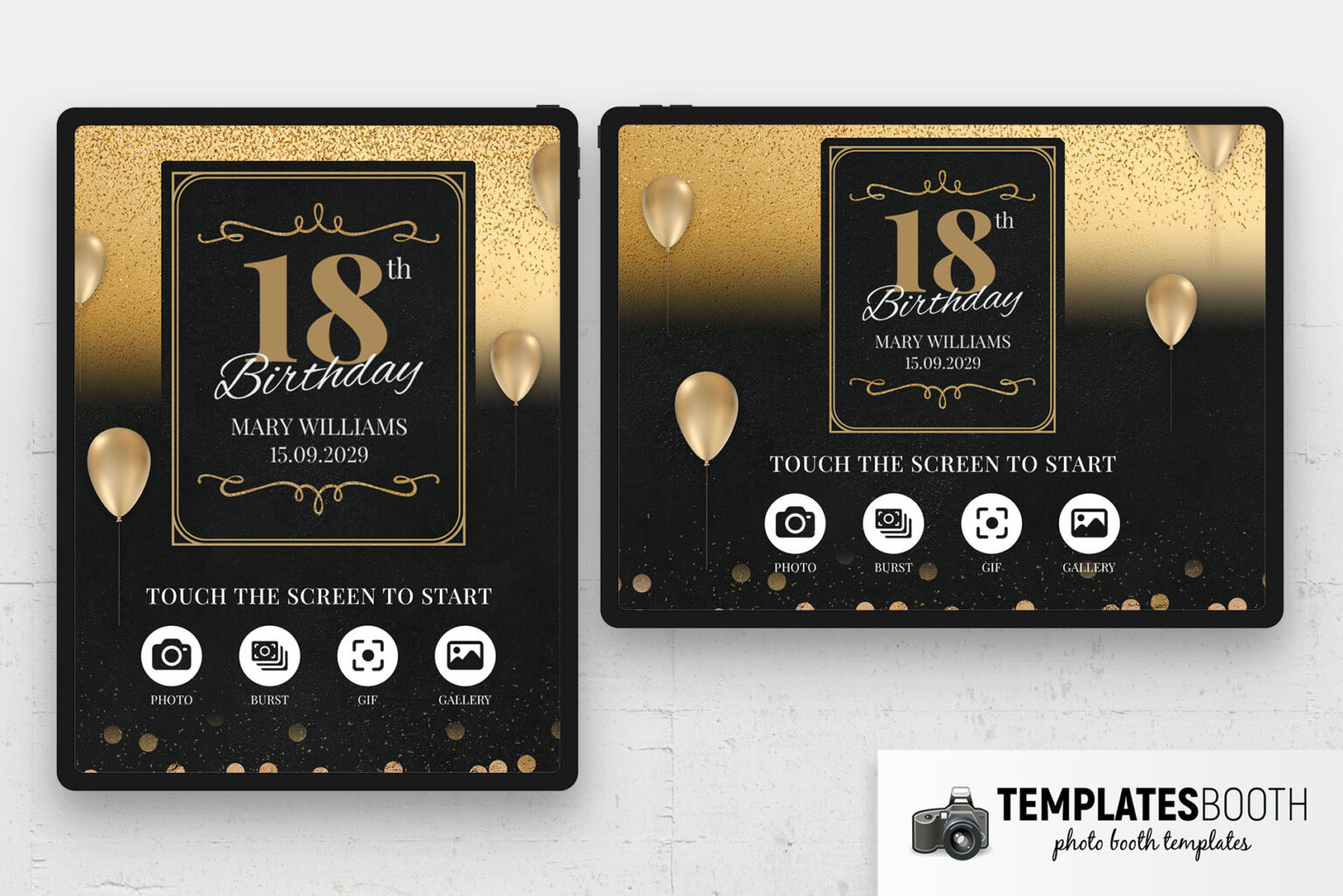 18th Birthday Photo Booth Template - TemplatesBooth