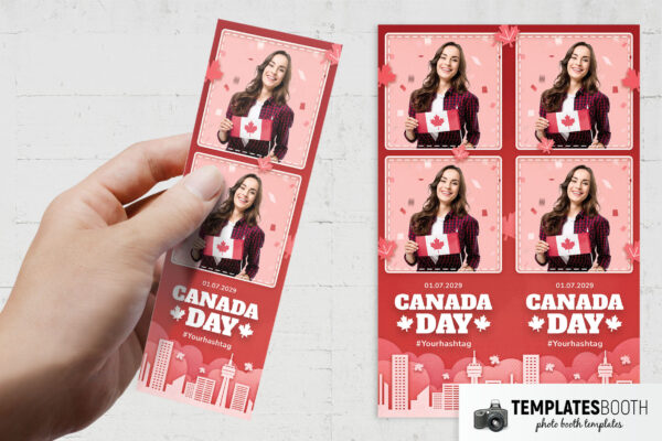 Canada Day Photo Booth Template - TemplatesBooth