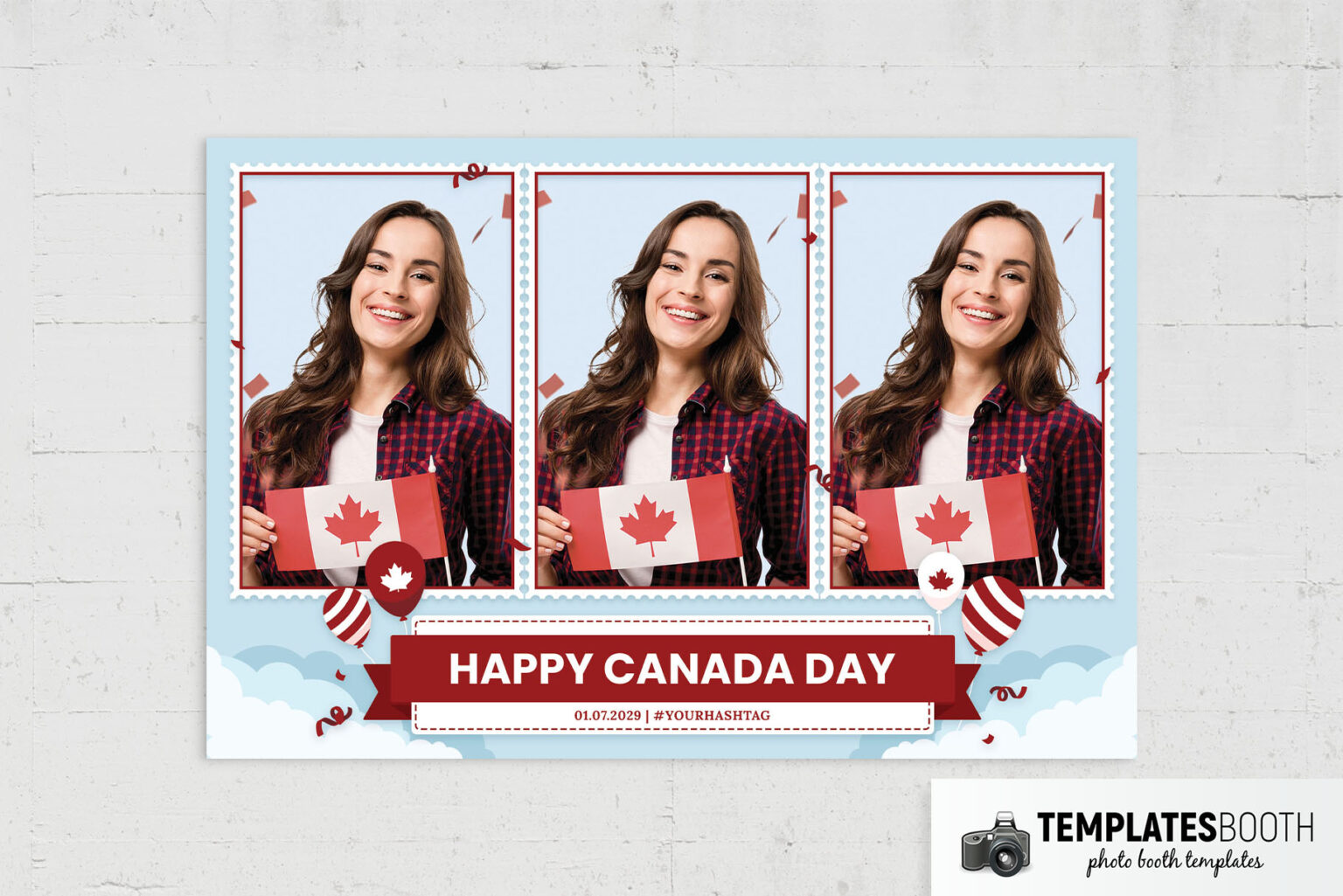 Canada Day Photo Booth Template V4 - TemplatesBooth
