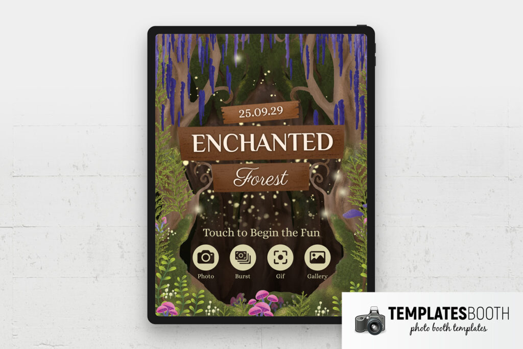 Enchanted Forest Photo Booth Template - TemplatesBooth