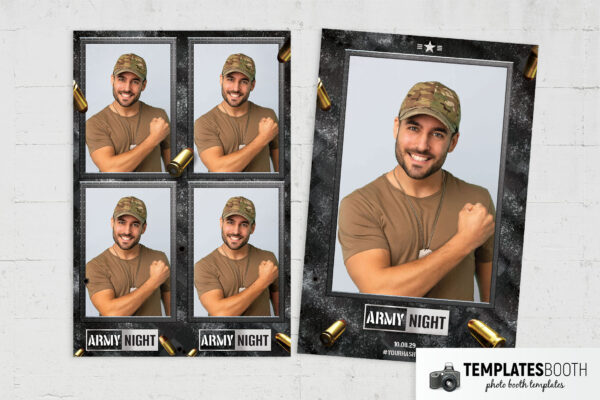 Military / Army Photo Booth Template - TemplatesBooth