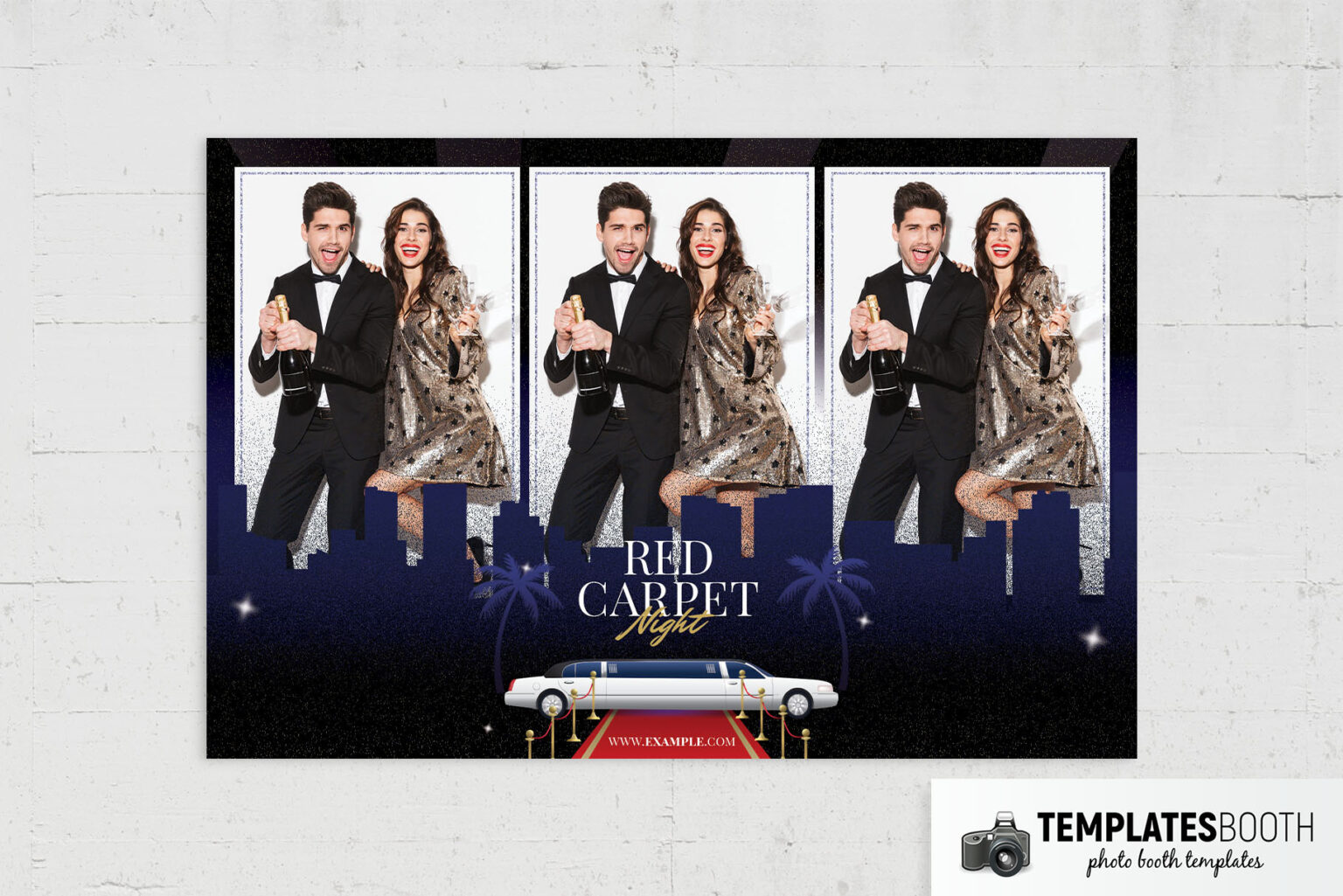 Red Carpet Photo Booth Template - TemplatesBooth