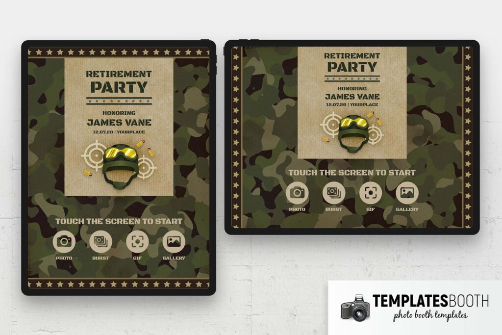 Army Photo Booth Template - TemplatesBooth