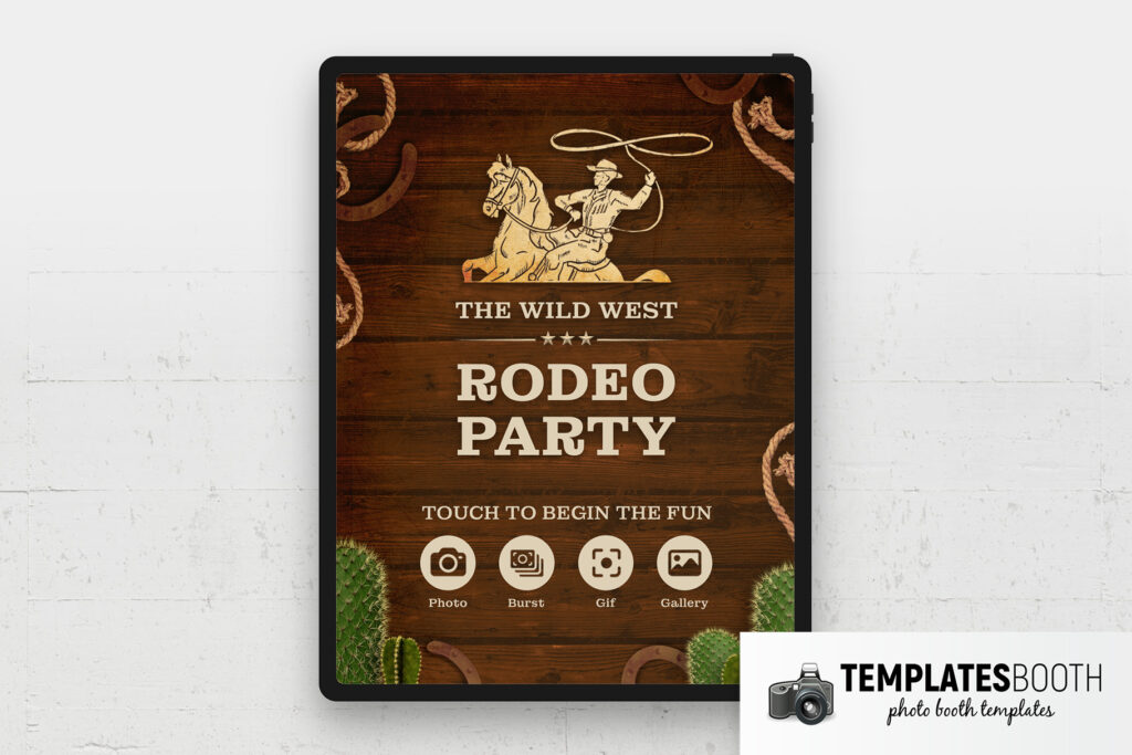 Rodeo Cowboy Photo Booth Template - TemplatesBooth
