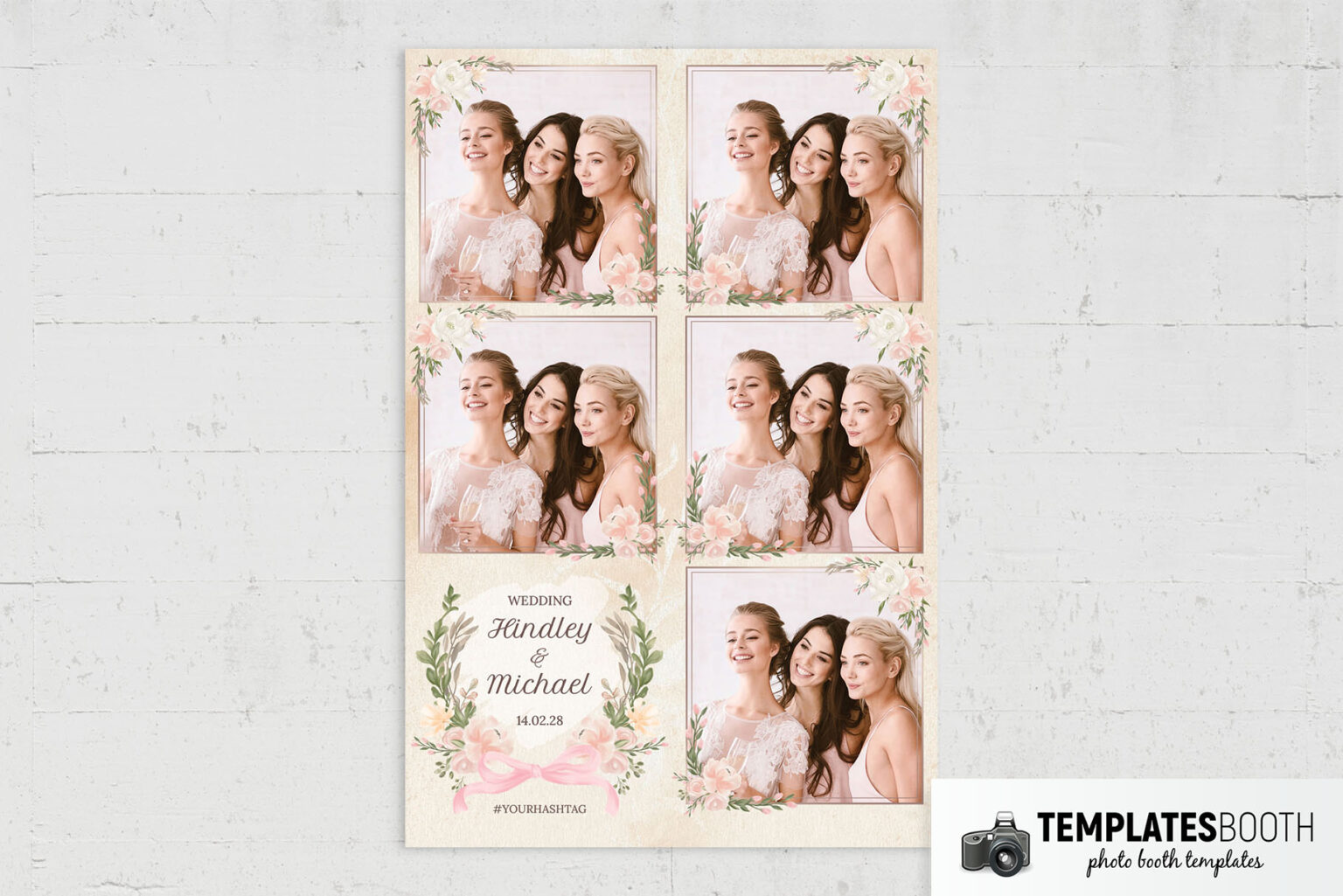 Rustic Elegance Photo Booth Template - TemplatesBooth