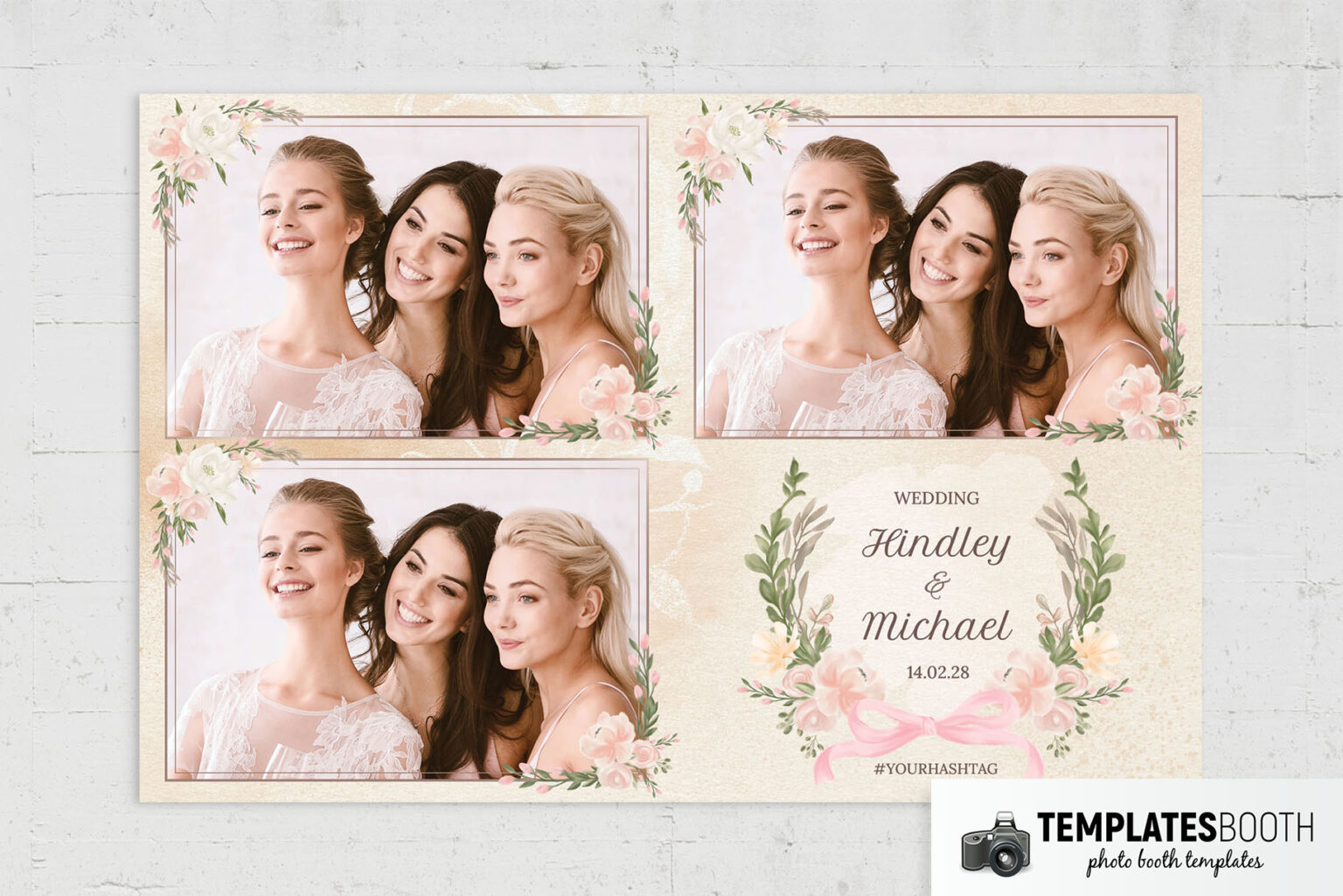 Rustic Elegance Photo Booth Template - TemplatesBooth