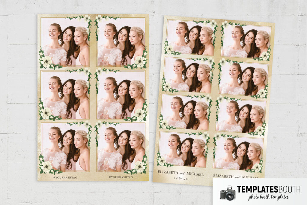 Rustic Wedding Photo Booth Template - TemplatesBooth