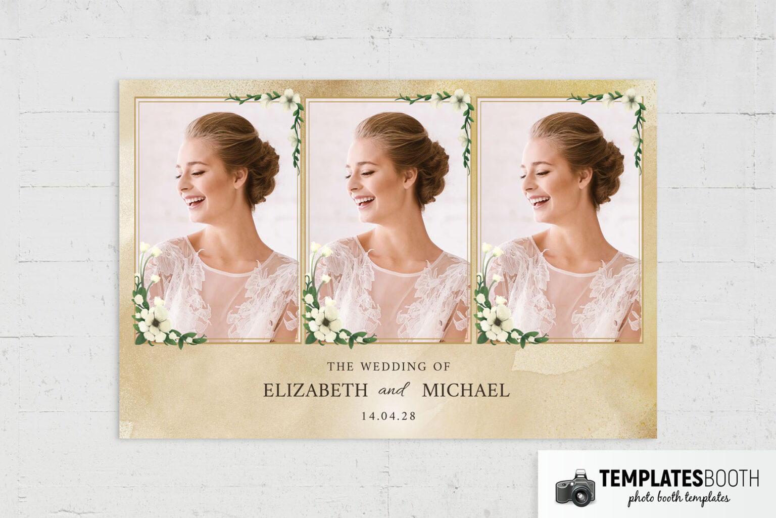 Rustic Wedding Photo Booth Template - TemplatesBooth