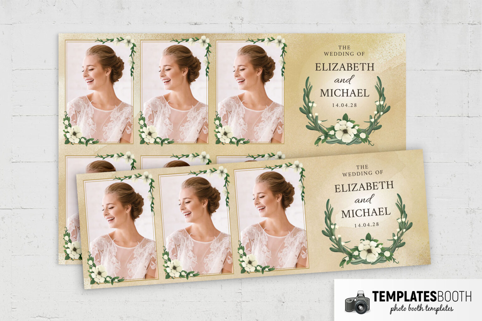 Rustic Wedding Photo Booth Template - TemplatesBooth