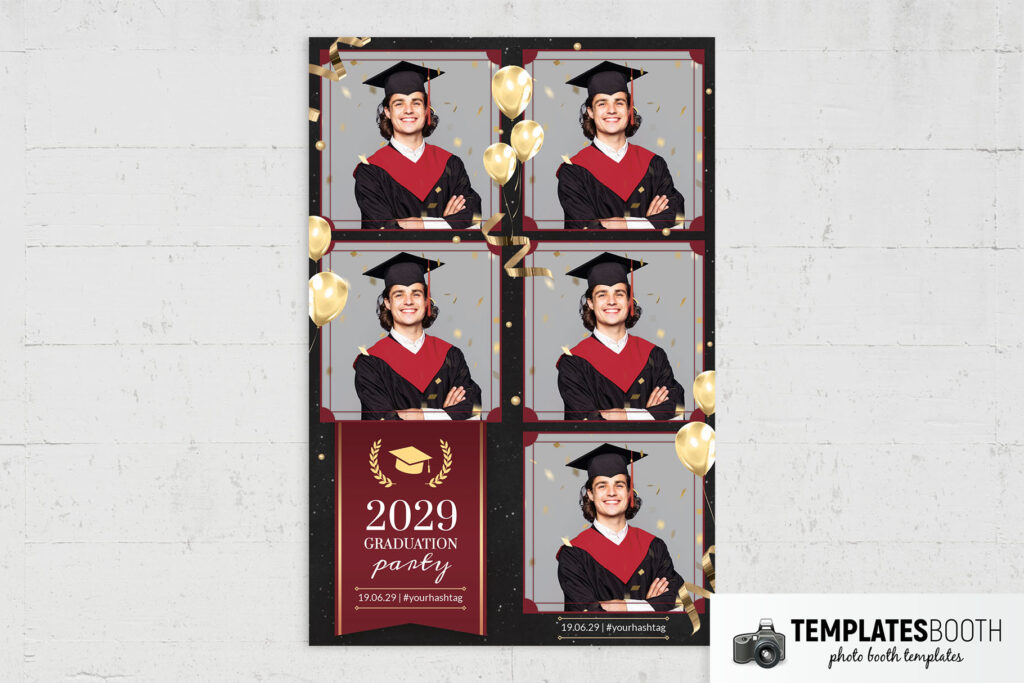 Graduation Party Photo Booth Template - TemplatesBooth