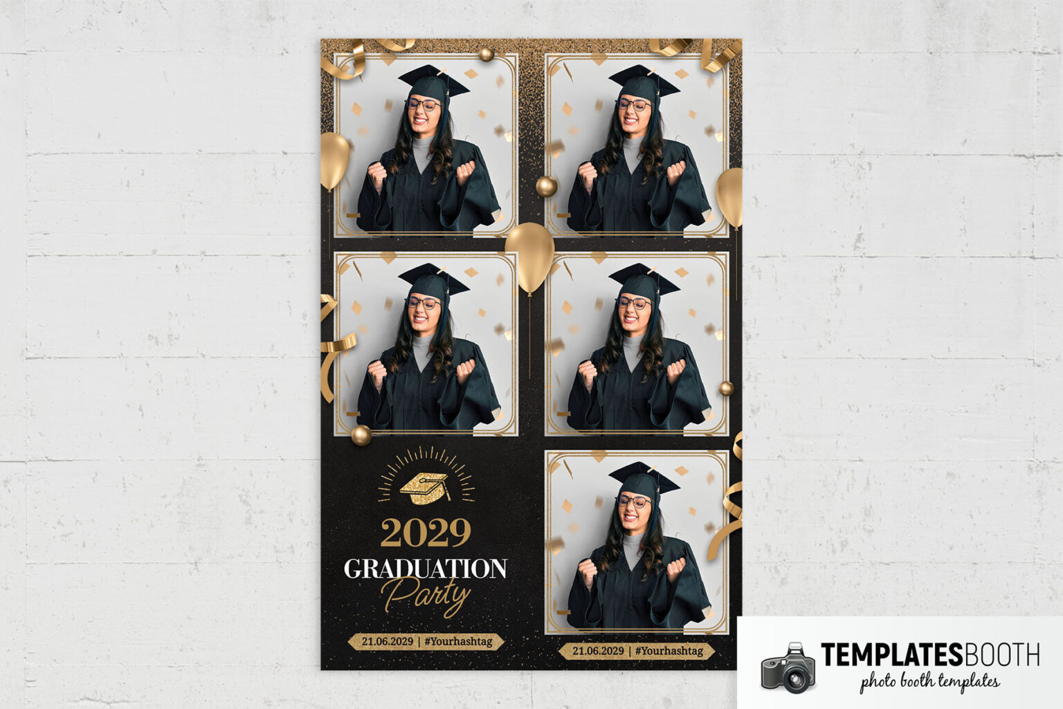 Graduation Party Photo Booth Template - TemplatesBooth