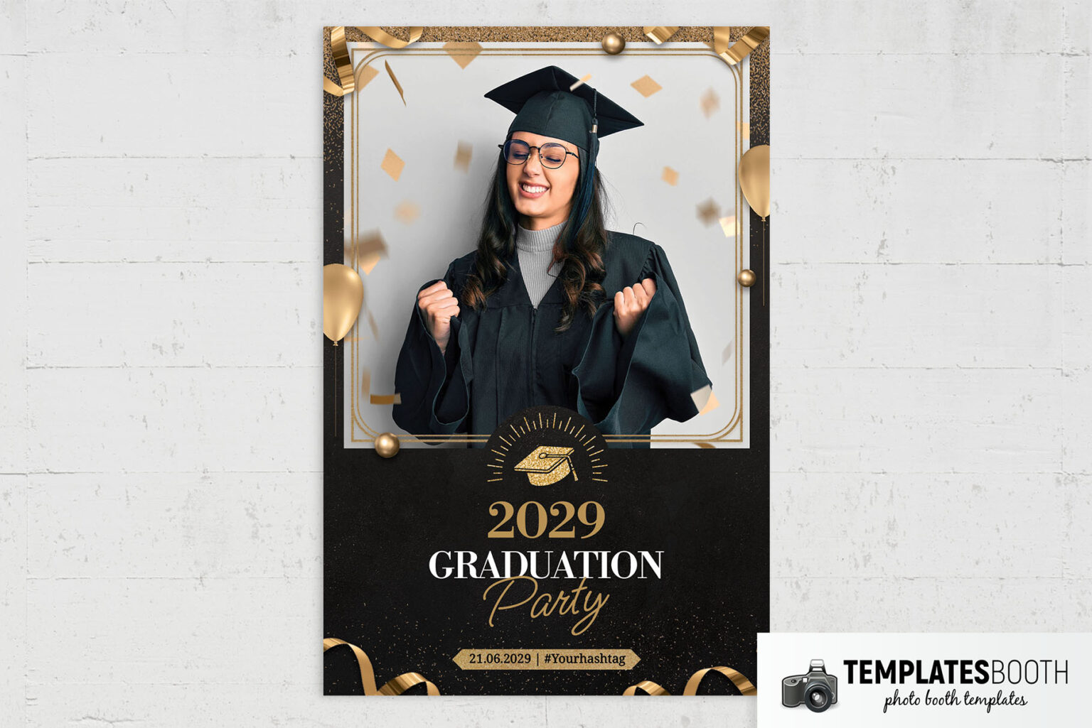Graduation Party Photo Booth Template - TemplatesBooth