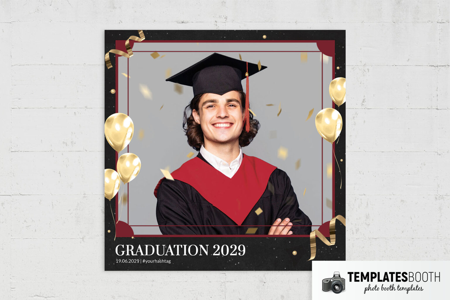 Graduation Party Photo Booth Template - TemplatesBooth