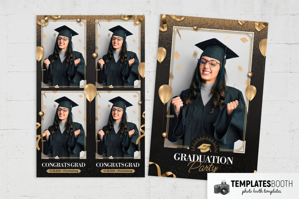 Graduation Party Photo Booth Template - TemplatesBooth