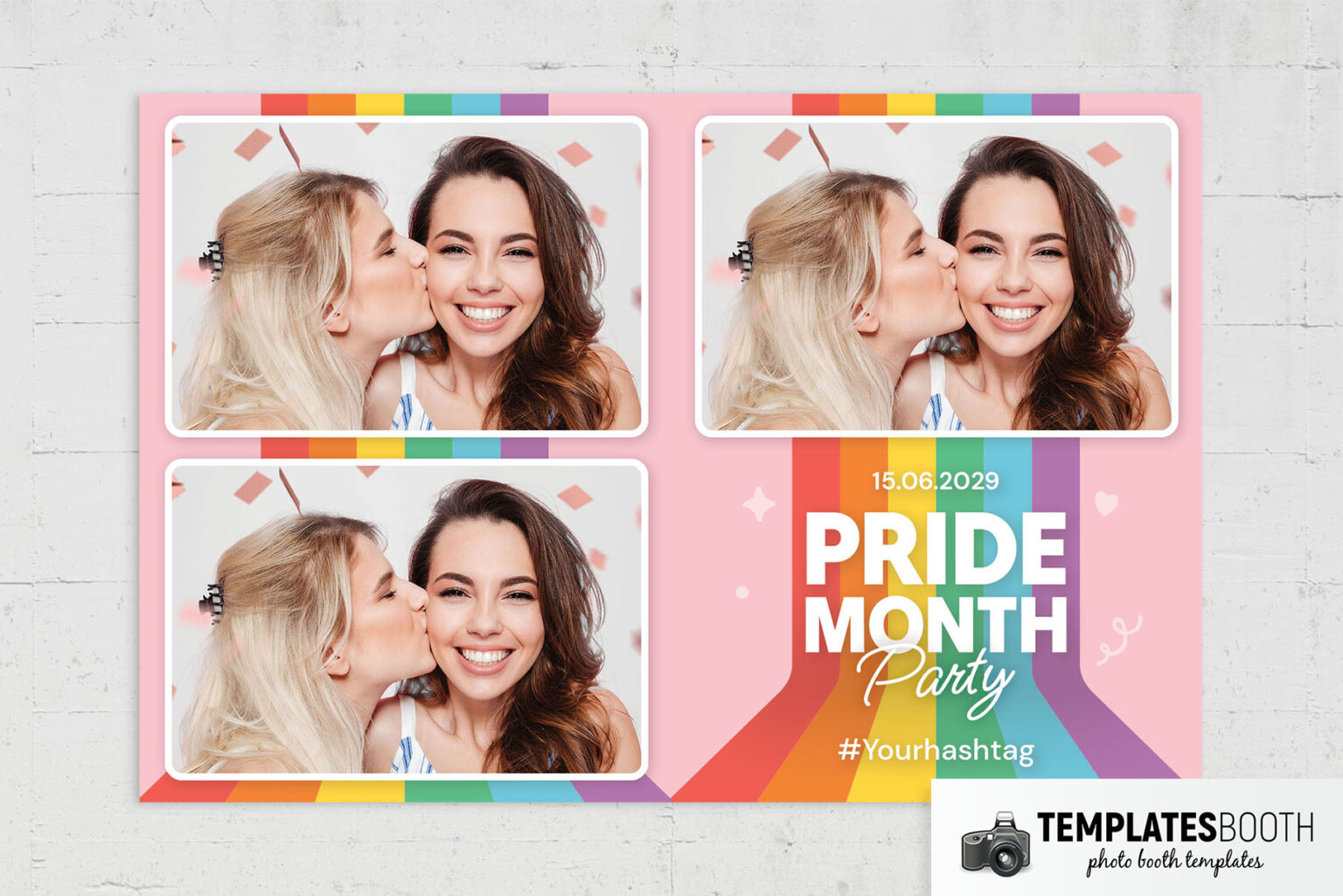 Pride Month Photo Booth Template - TemplatesBooth