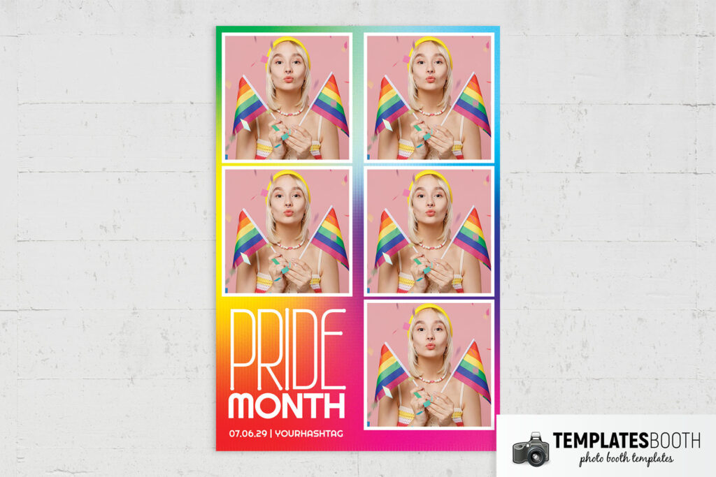 Vibrant Pride Month Photo Booth Template - TemplatesBooth