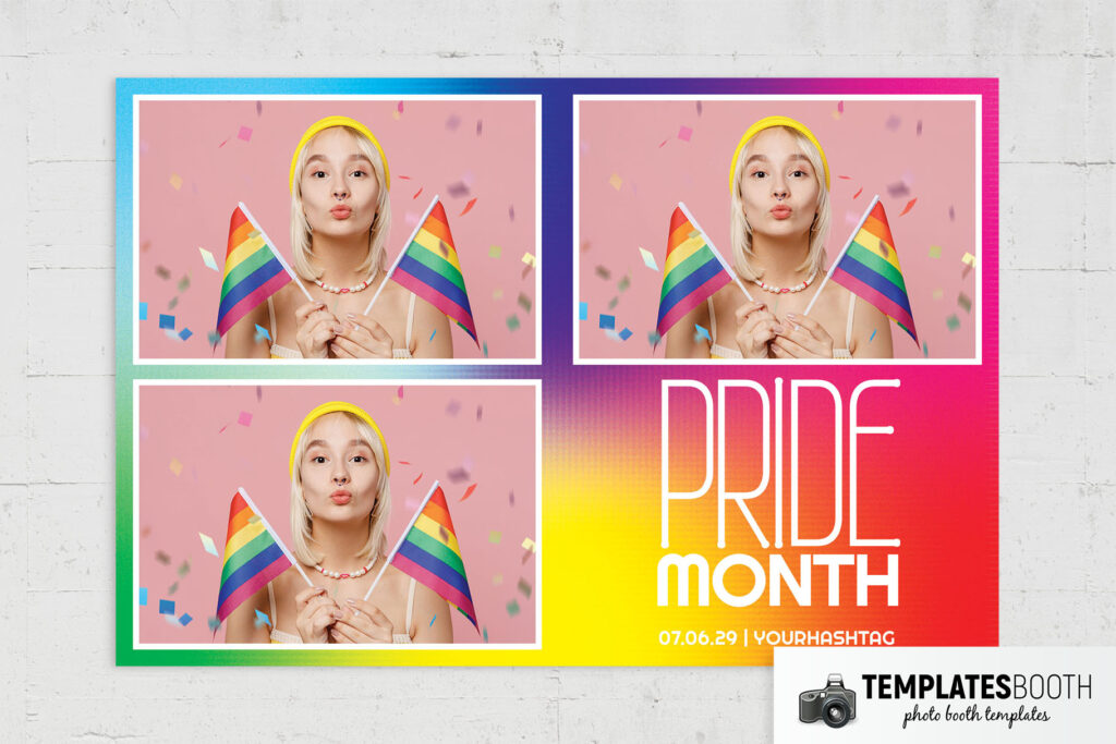 Vibrant Pride Month Photo Booth Template - TemplatesBooth