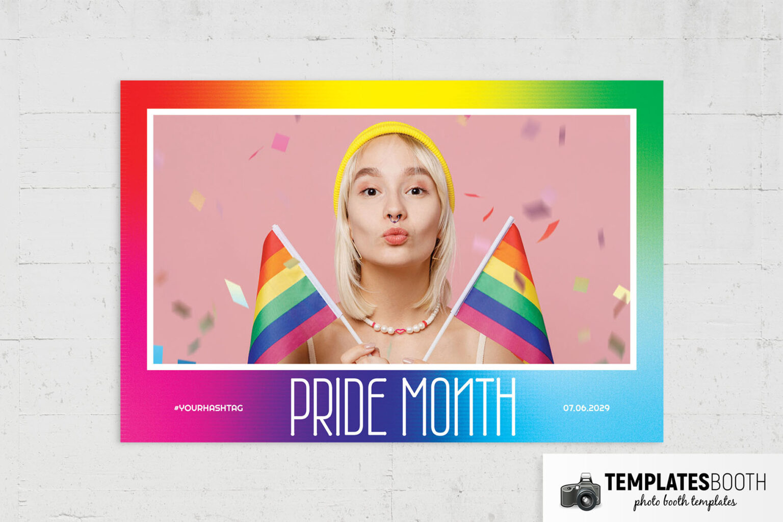 Vibrant Pride Month Photo Booth Template - TemplatesBooth