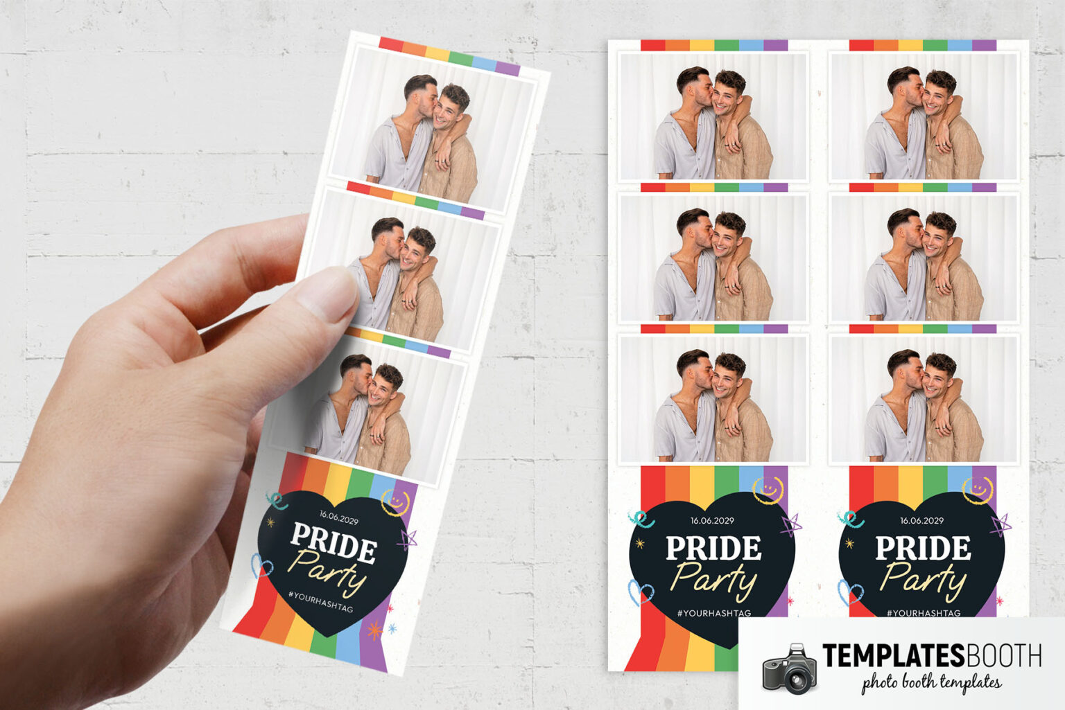 LGBT Pride Party Photo Booth Template - TemplatesBooth