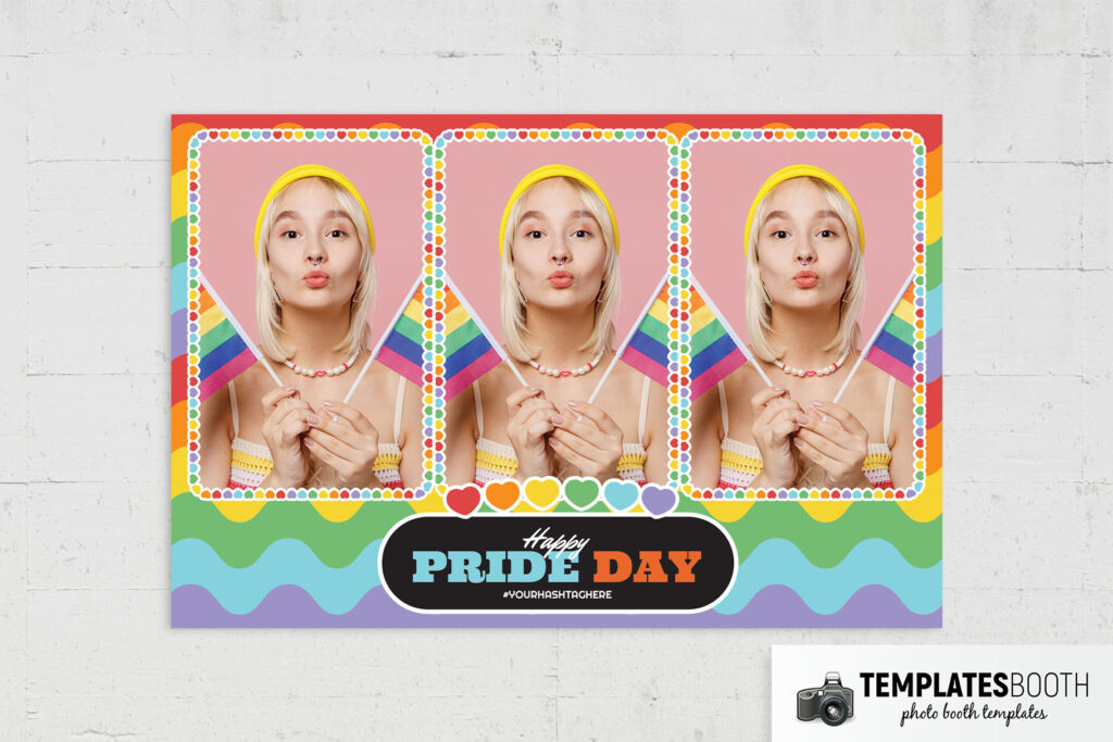 Colourful LGBT Pride Photo Booth Template - TemplatesBooth