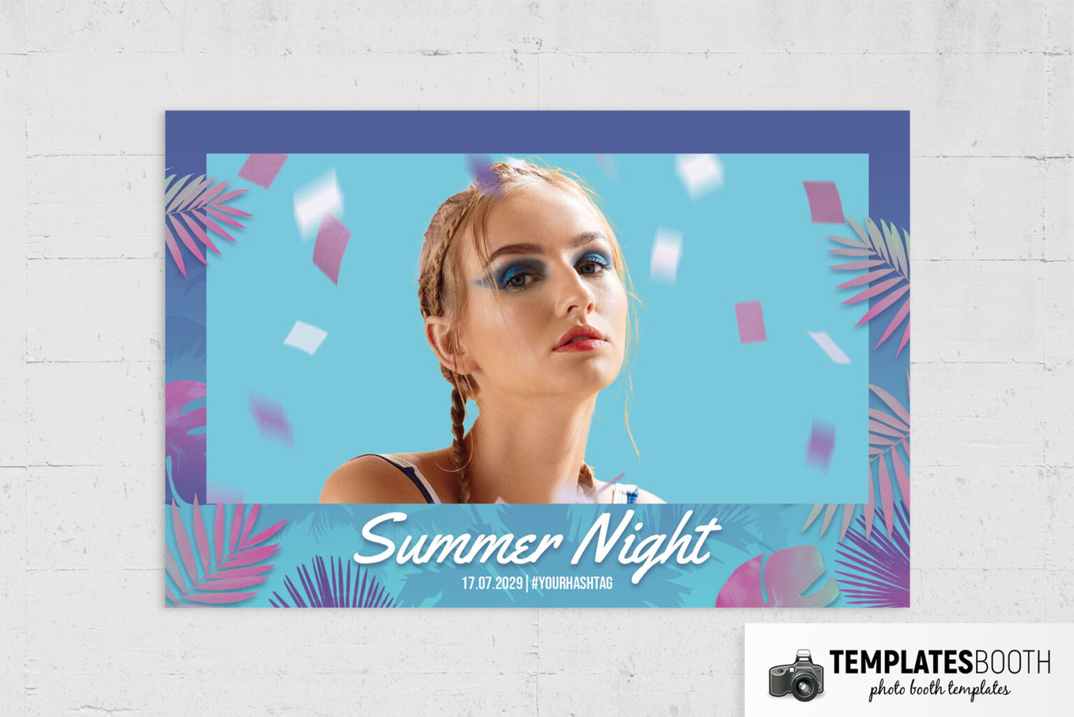 Free Summer Party Photo Booth Template - TemplatesBooth