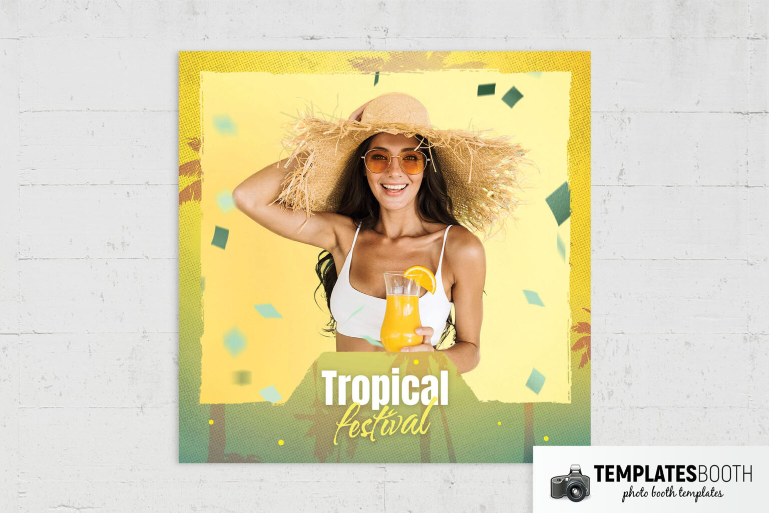 Free Tropical Photo Booth Template - TemplatesBooth