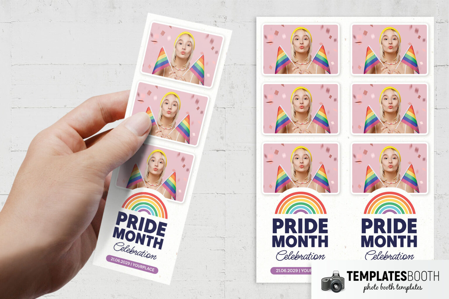 Simple LGBT Photo Booth Template - TemplatesBooth