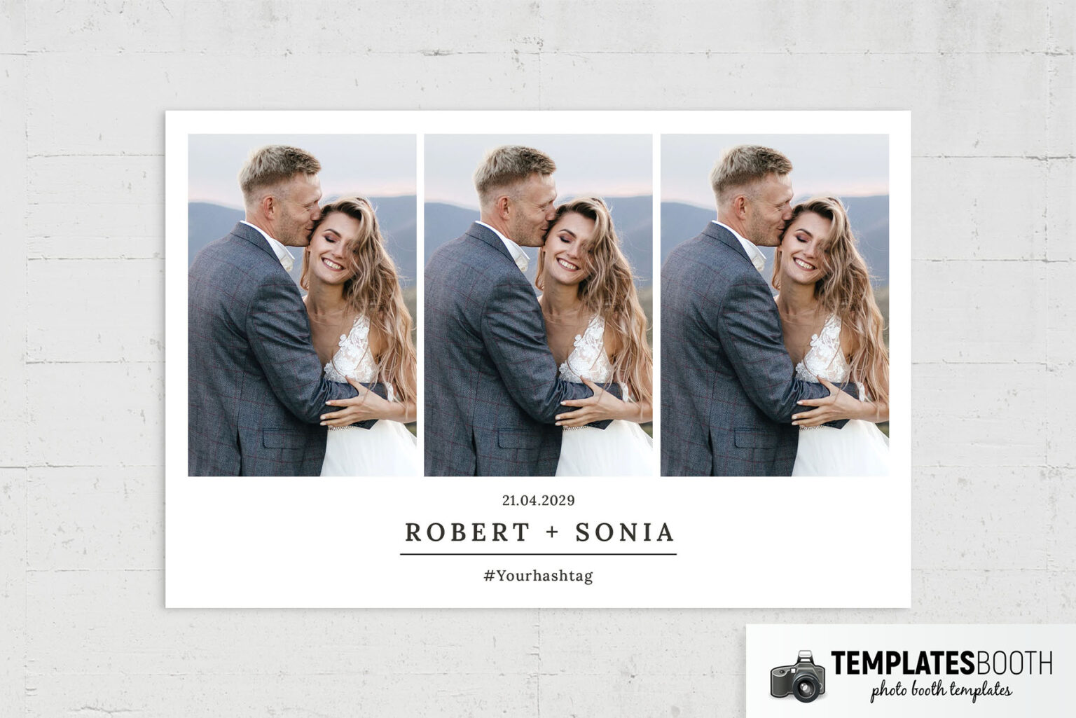 Sleek Minimalist Photo Booth Template - TemplatesBooth