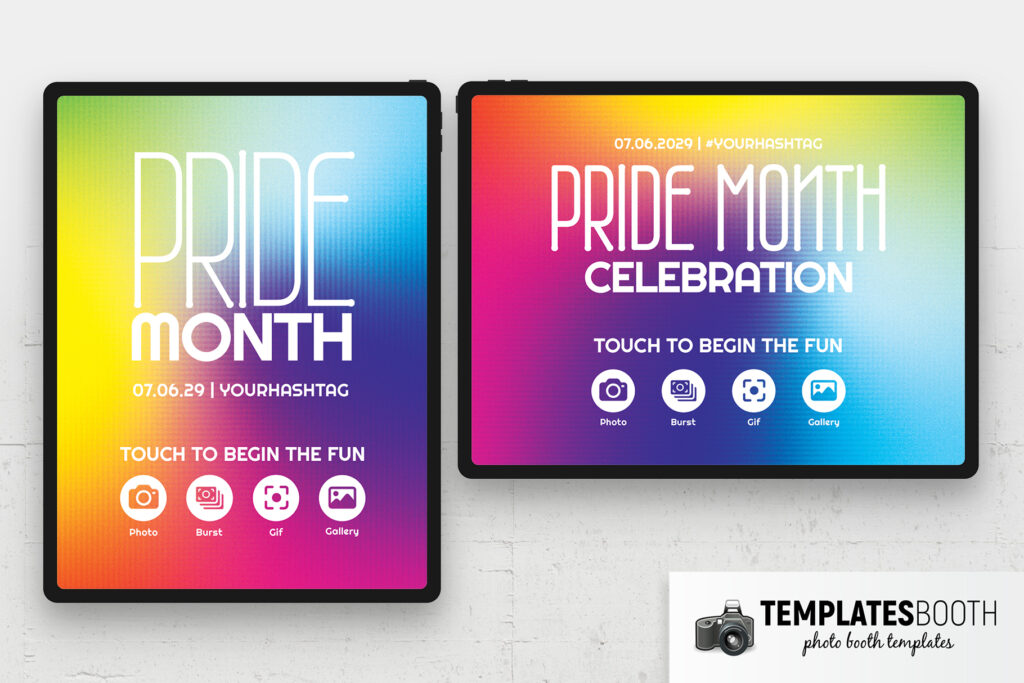 Vibrant Pride Month Photo Booth Template - TemplatesBooth