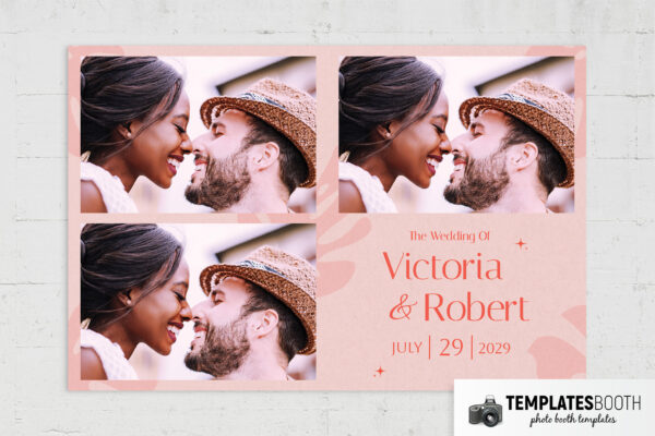 Simple Pink Photo Booth Template - TemplatesBooth