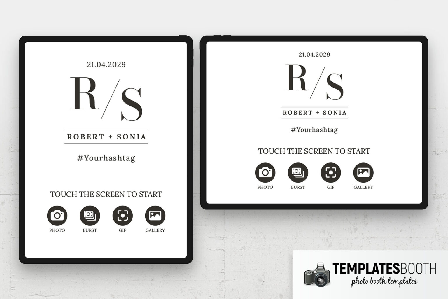 Sleek Minimalist Photo Booth Template - TemplatesBooth