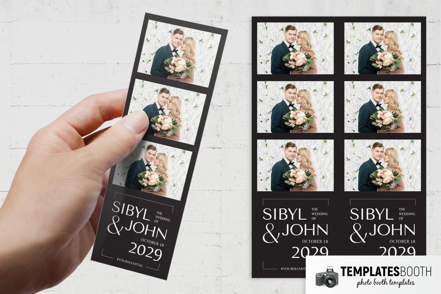Typographic Photo Booth Template V2 - TemplatesBooth