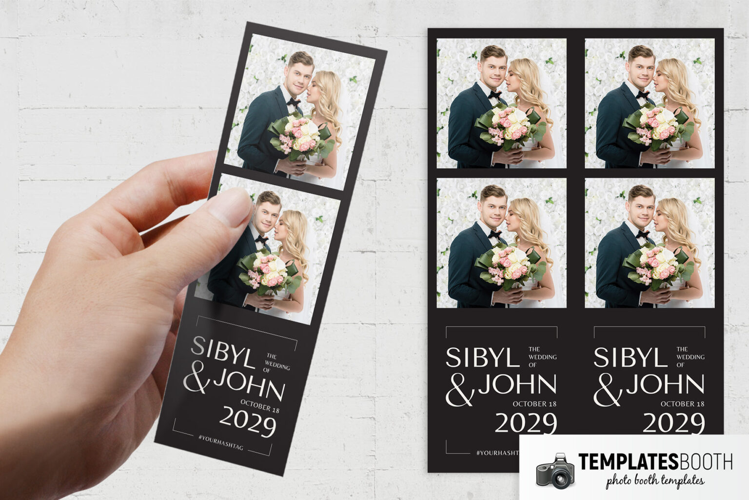 Typographic Photo Booth Template V2 - TemplatesBooth