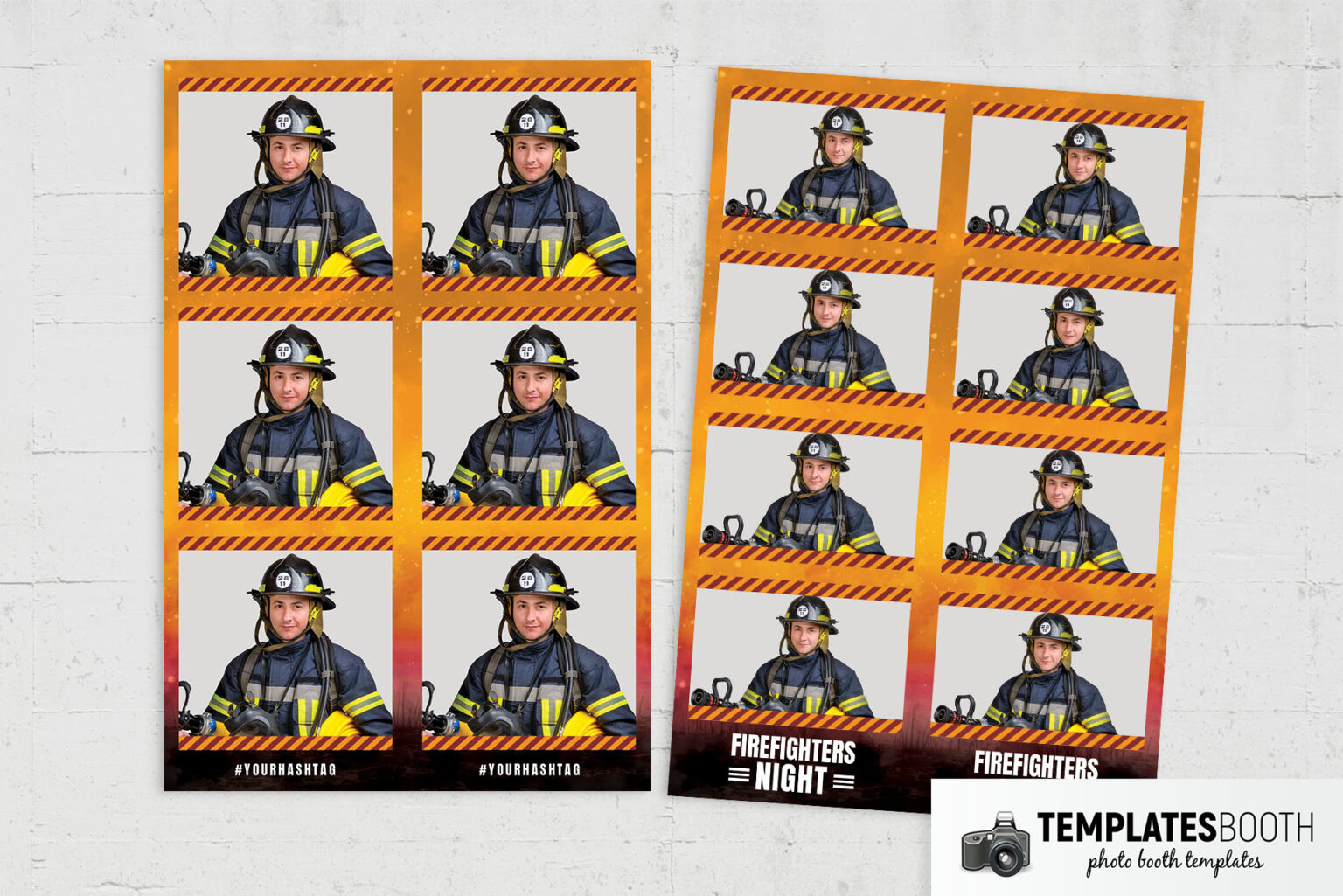 Firefighter Photo Booth Template - TemplatesBooth