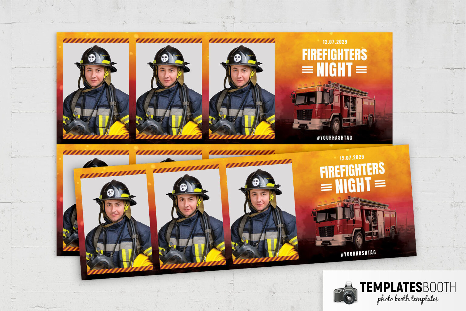Firefighter Photo Booth Template - TemplatesBooth