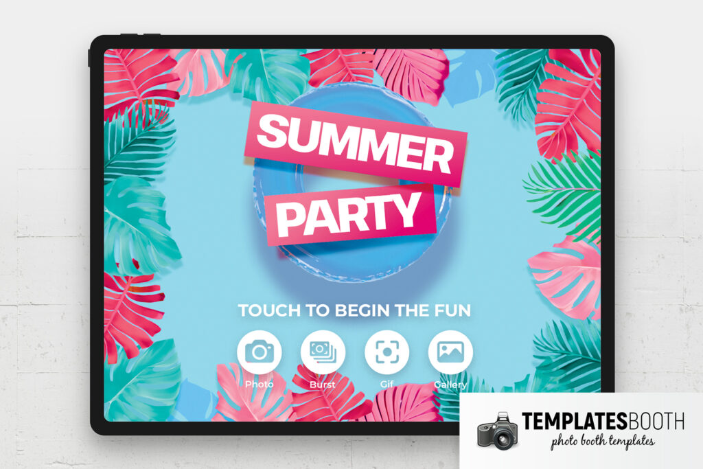 Tropicana Photo Booth Template - TemplatesBooth