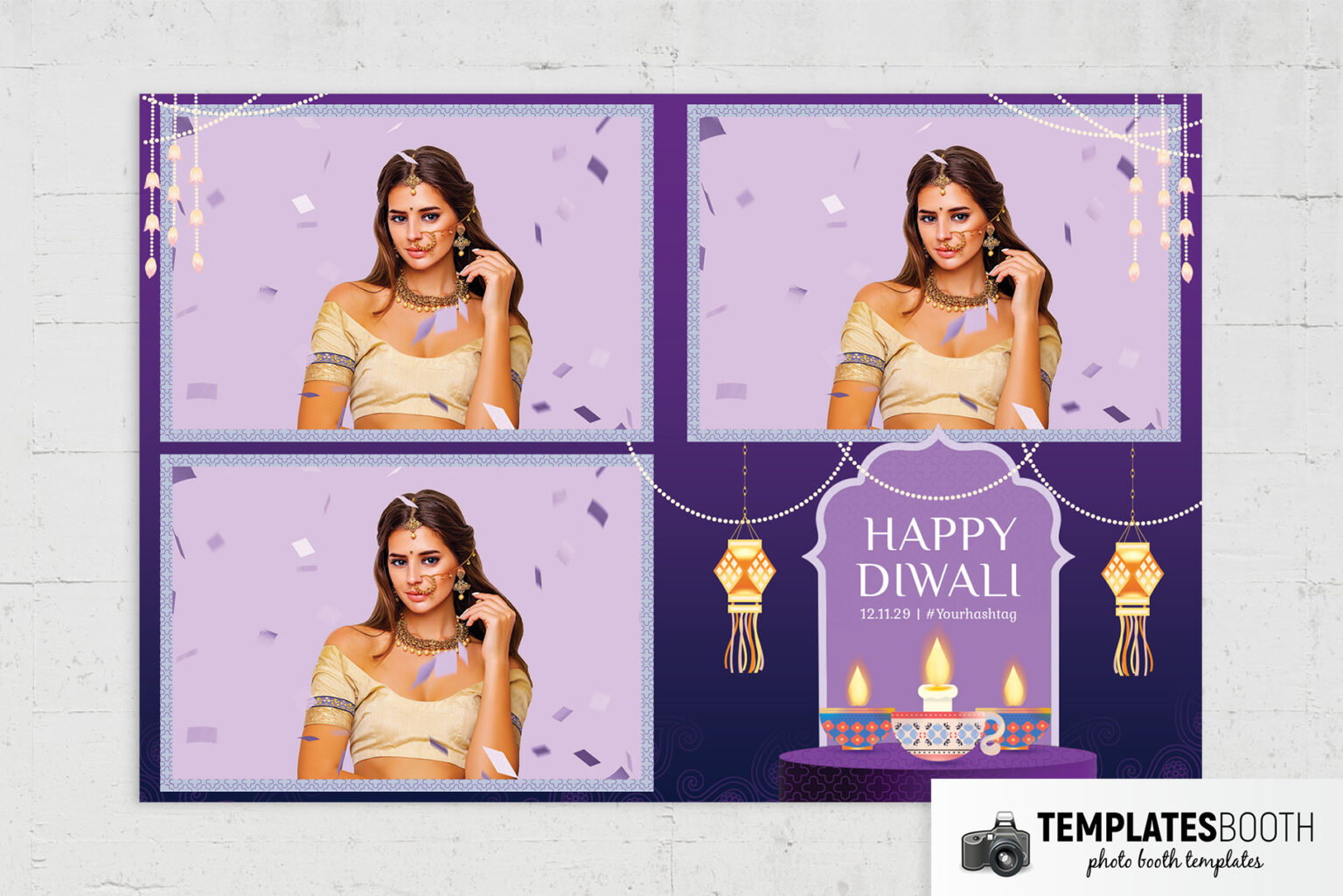Diwali Festival Photo Booth Template - TemplatesBooth