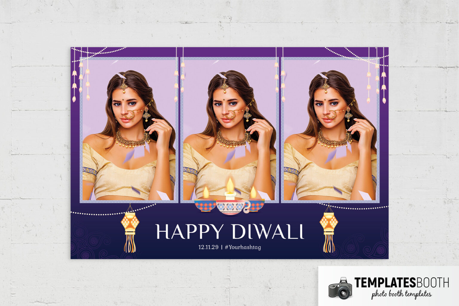 Diwali Festival Photo Booth Template - TemplatesBooth