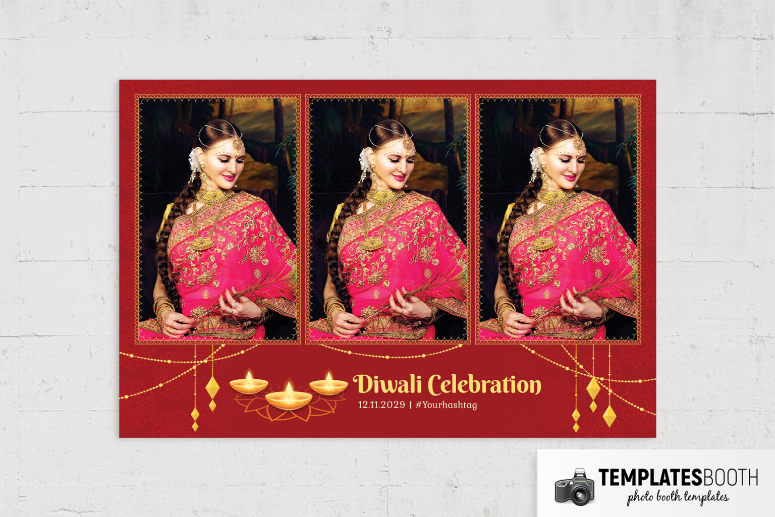 Diwali Festival Photo Booth Template - TemplatesBooth