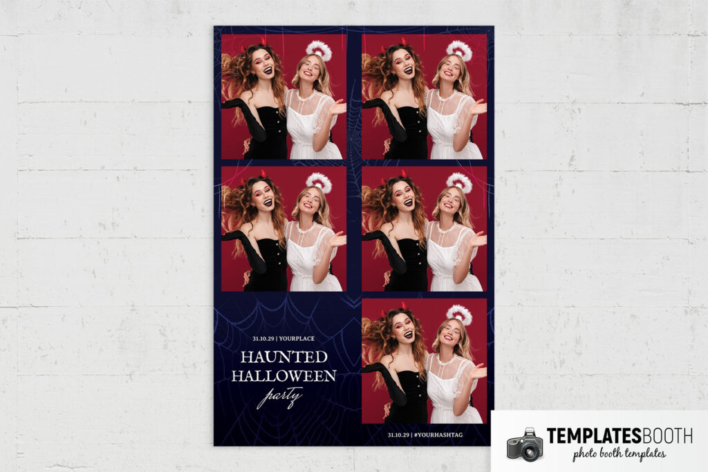 Haunted Halloween Photo Booth Template - TemplatesBooth