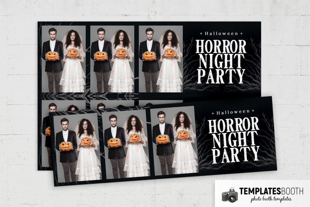 Horror Night Party Photo Booth Template - TemplatesBooth