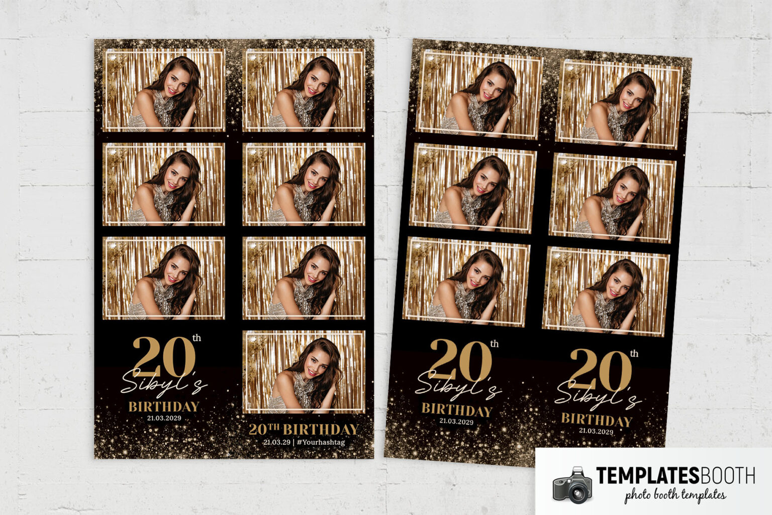 20th Birthday Photo Booth Template - TemplatesBooth