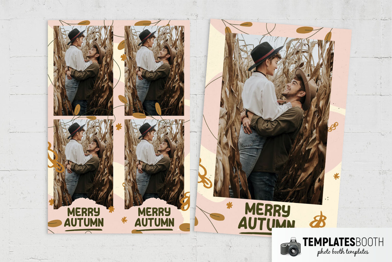 Free Modern Autumn Photo Booth Template - TemplatesBooth